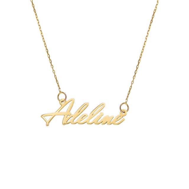 Dainty Name Necklace in 14k Yellow Gold - MyNameNecklace