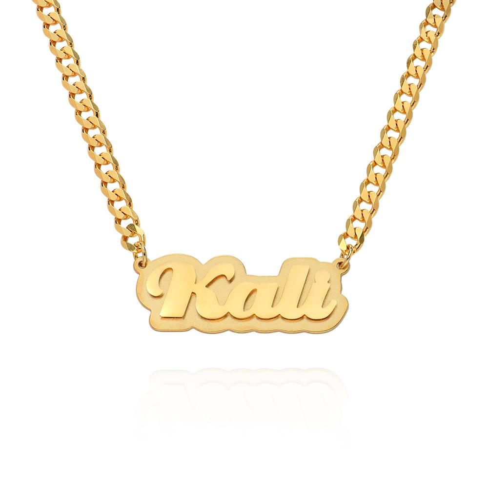 Pop Up Name Necklace - Double Plated in 18K Gold Plating - MyNameNecklace