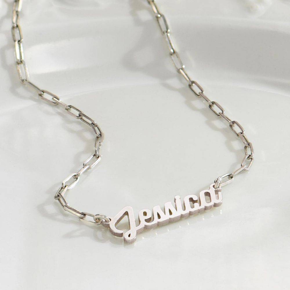 Babe Paperclip Name Necklace in Sterling Silver - MyNameNecklace