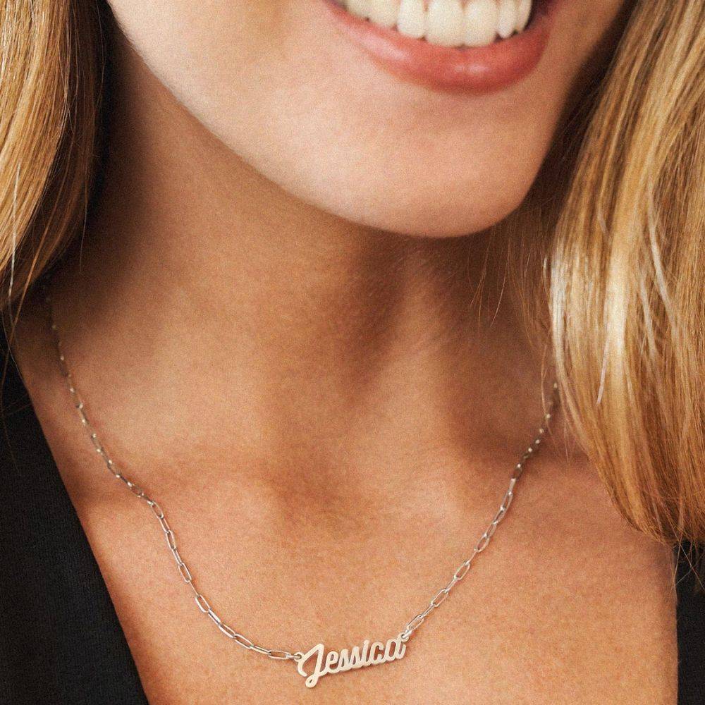 Babe Paperclip Name Necklace in Sterling Silver - MyNameNecklace