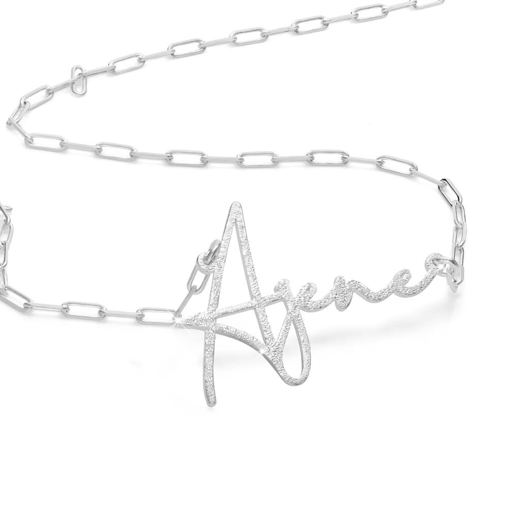 Glow Up Name Necklace in Sterling Silver - MyNameNecklace
