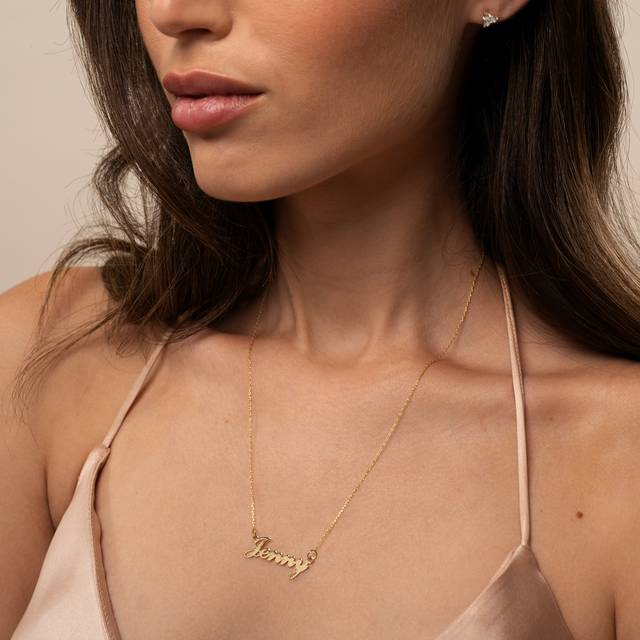 The Classic Name Necklace - 14K Yellow Gold - MyNameNecklace