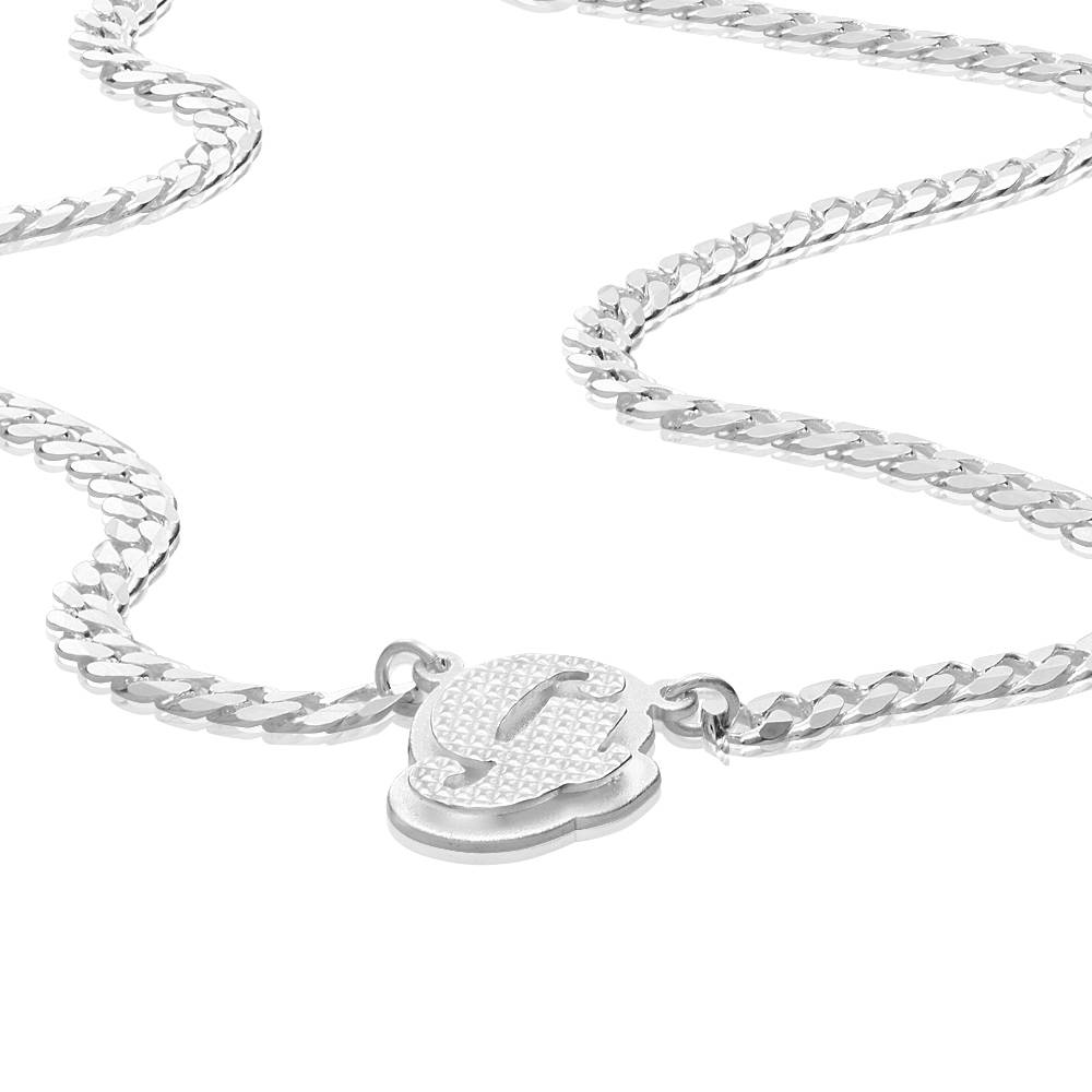 Iconic Double Plated Initial Necklace in Sterling Silver - MyNameNecklace