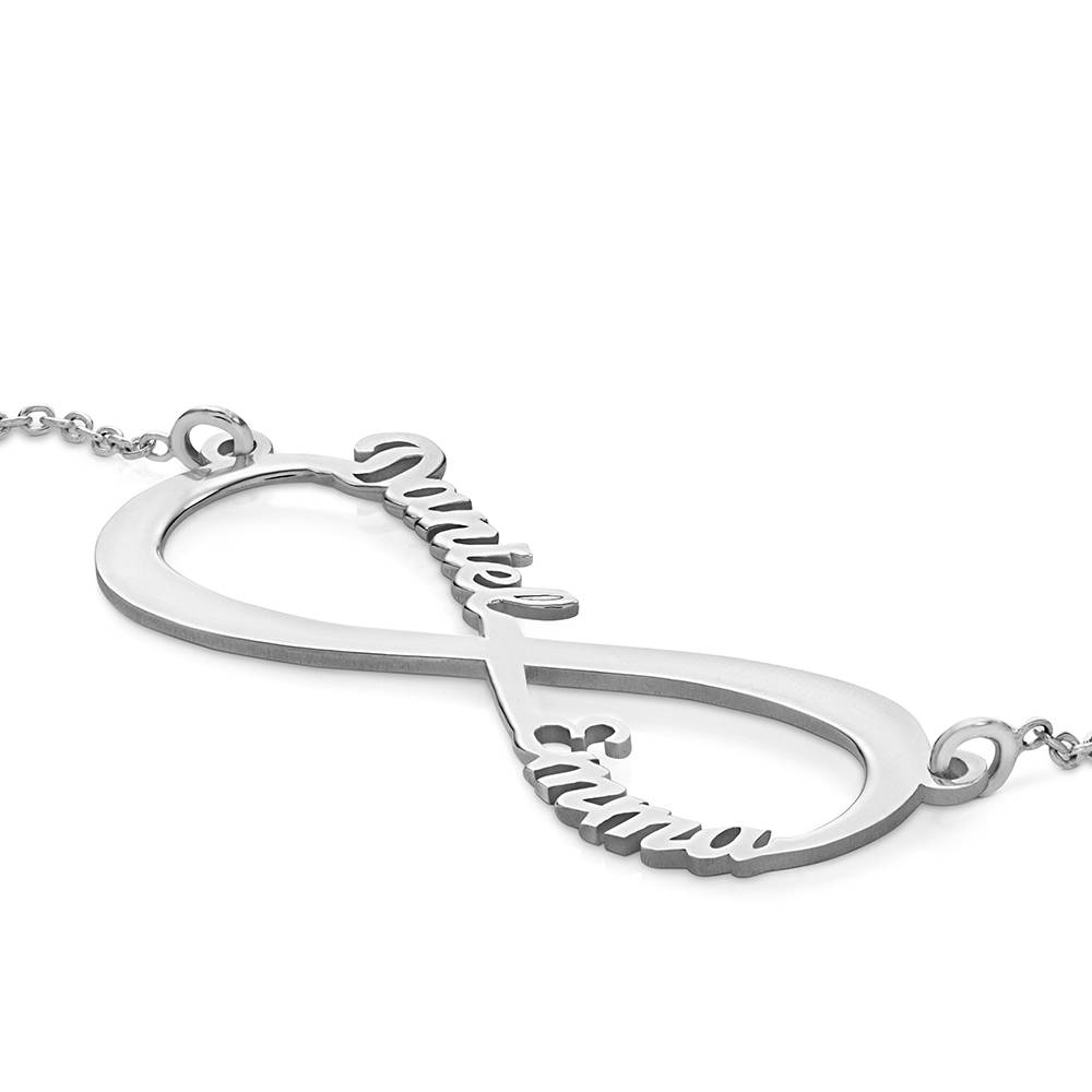 Infinity Name Necklace in Sterling Silver - My Name Necklace
