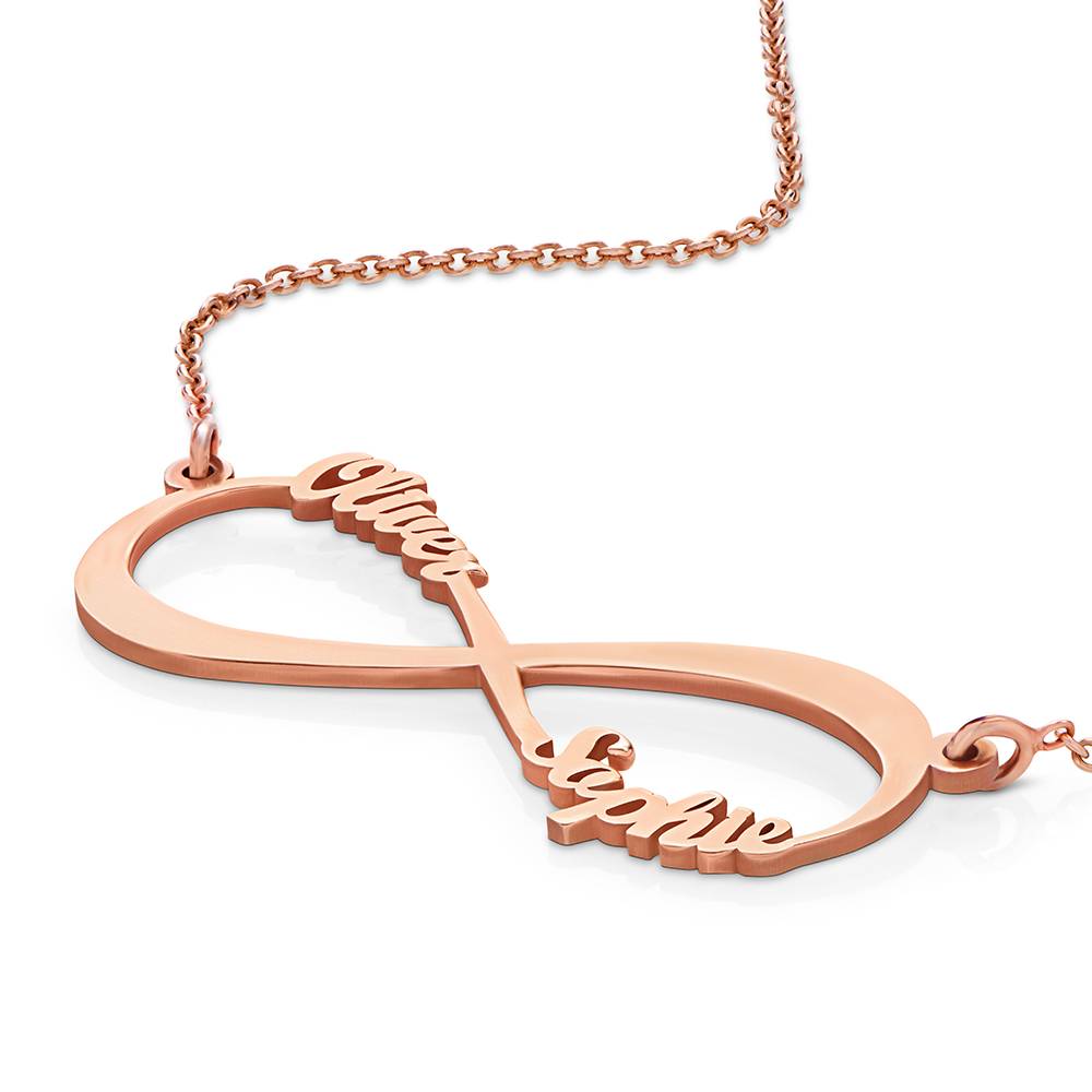 Infinity Name Necklace in 18k Rose Gold Plating - MyNameNecklace