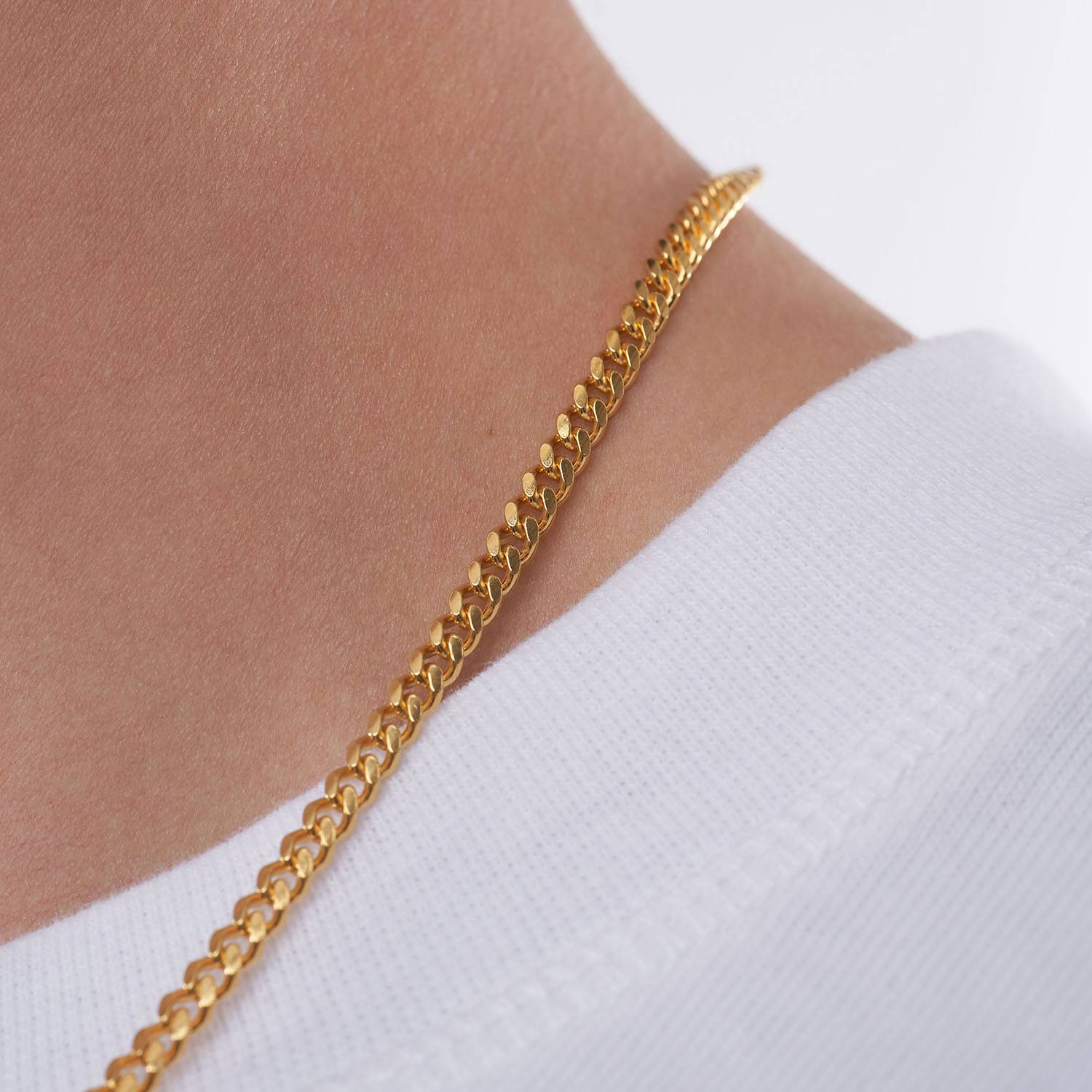 Miami Cuban Linked Chain - 3.5 mm - Gold Plated - MyNameNecklace