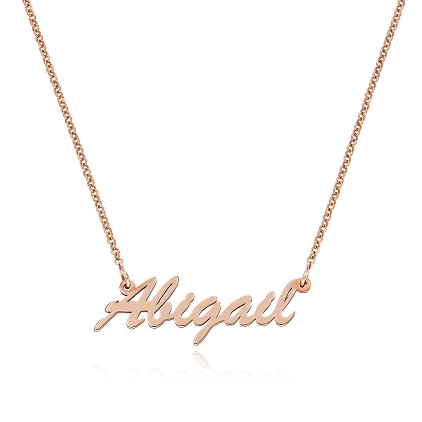 The Perfect Name Necklace in 18K Rose Gold Plating - MyNameNecklace
