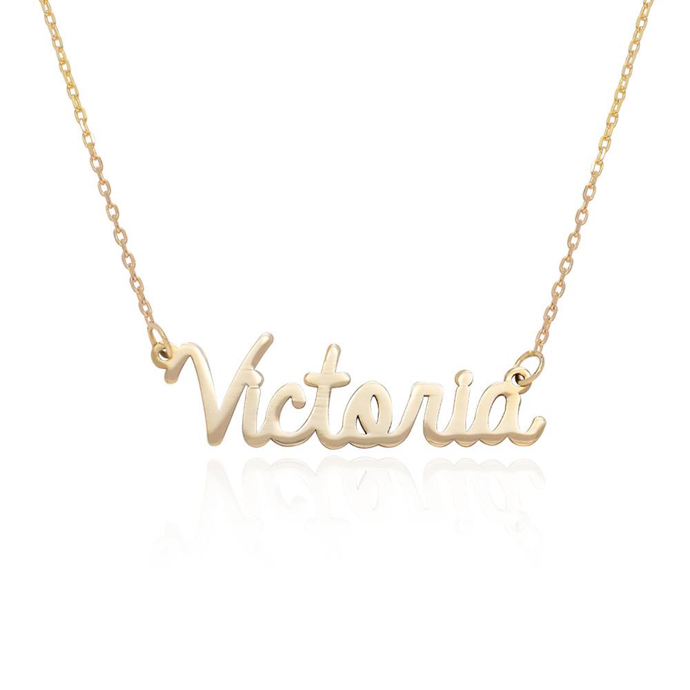 Kris Cursive Name Necklace in 14K Yellow Gold - MyNameNecklace