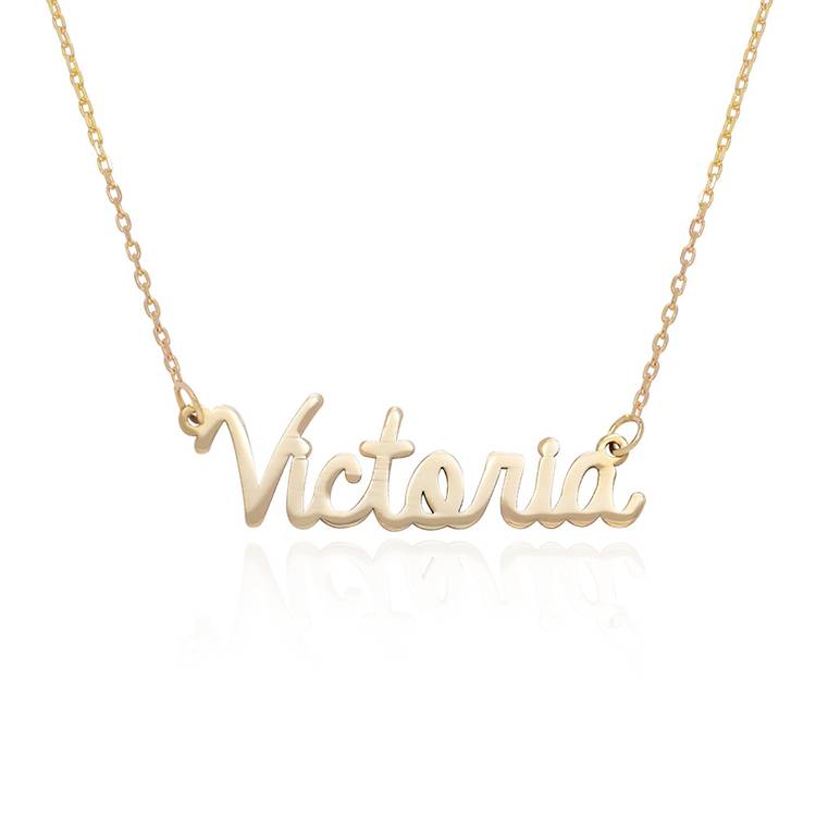 Kris Cursive Name Necklace in 14K Yellow Gold - MyNameNecklace