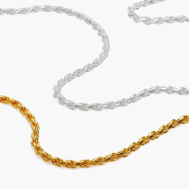 Rope Chain- 2.7 mm - Gold Plated - MyNameNecklace