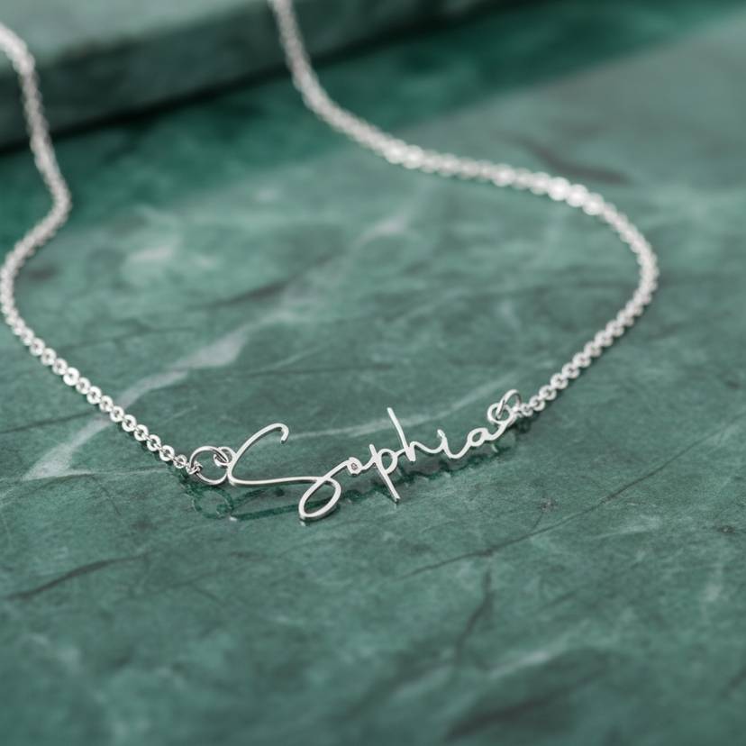 Signature Name Necklace in Stainless Steel - My Name Necklace