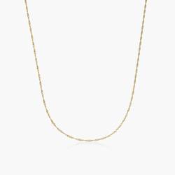 Singapore Chain in 18K Gold Vermeil - MyNameNecklace