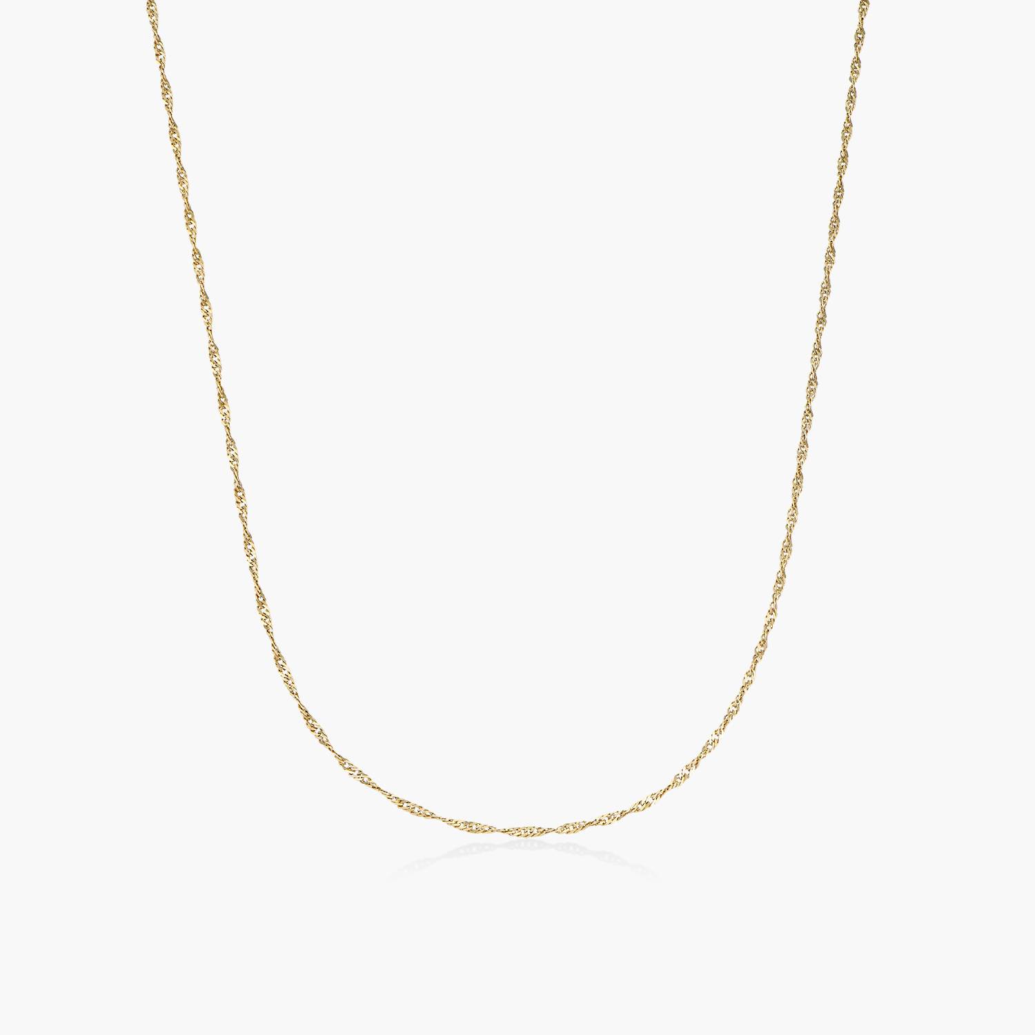 Singapore Chain in 18K Gold Vermeil - MyNameNecklace