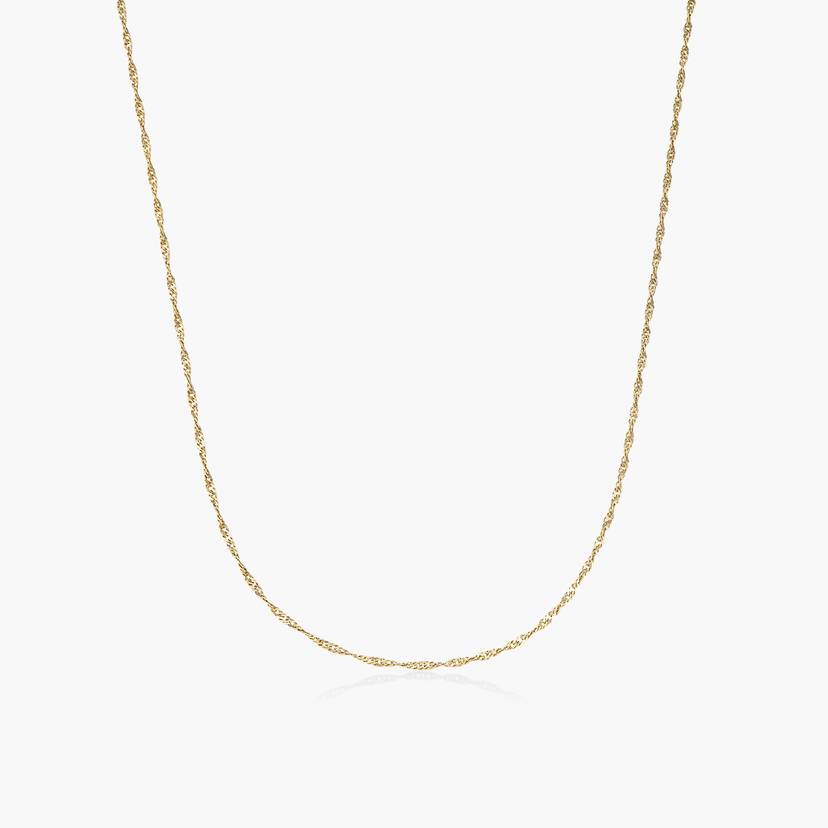Singapore Chain in 18K Gold Vermeil - MyNameNecklace