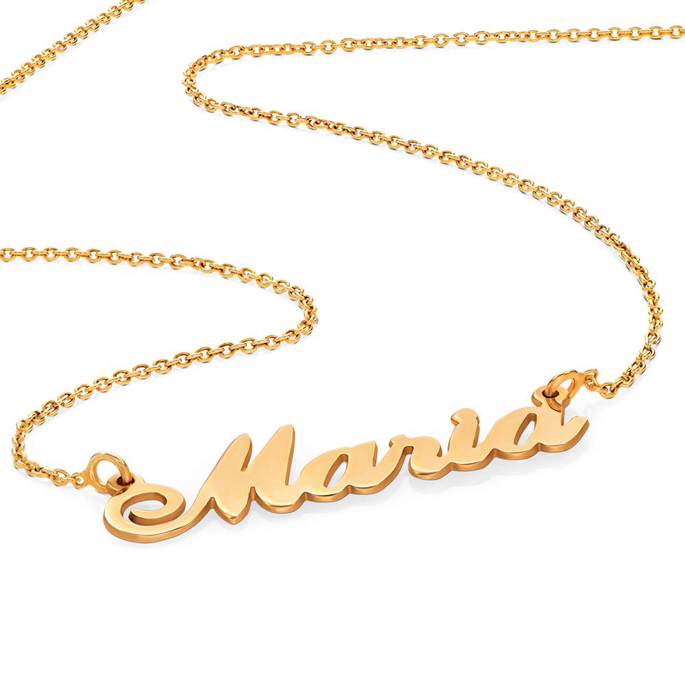 Small Gold Vermeil Classic Name Necklace Mynamenecklace