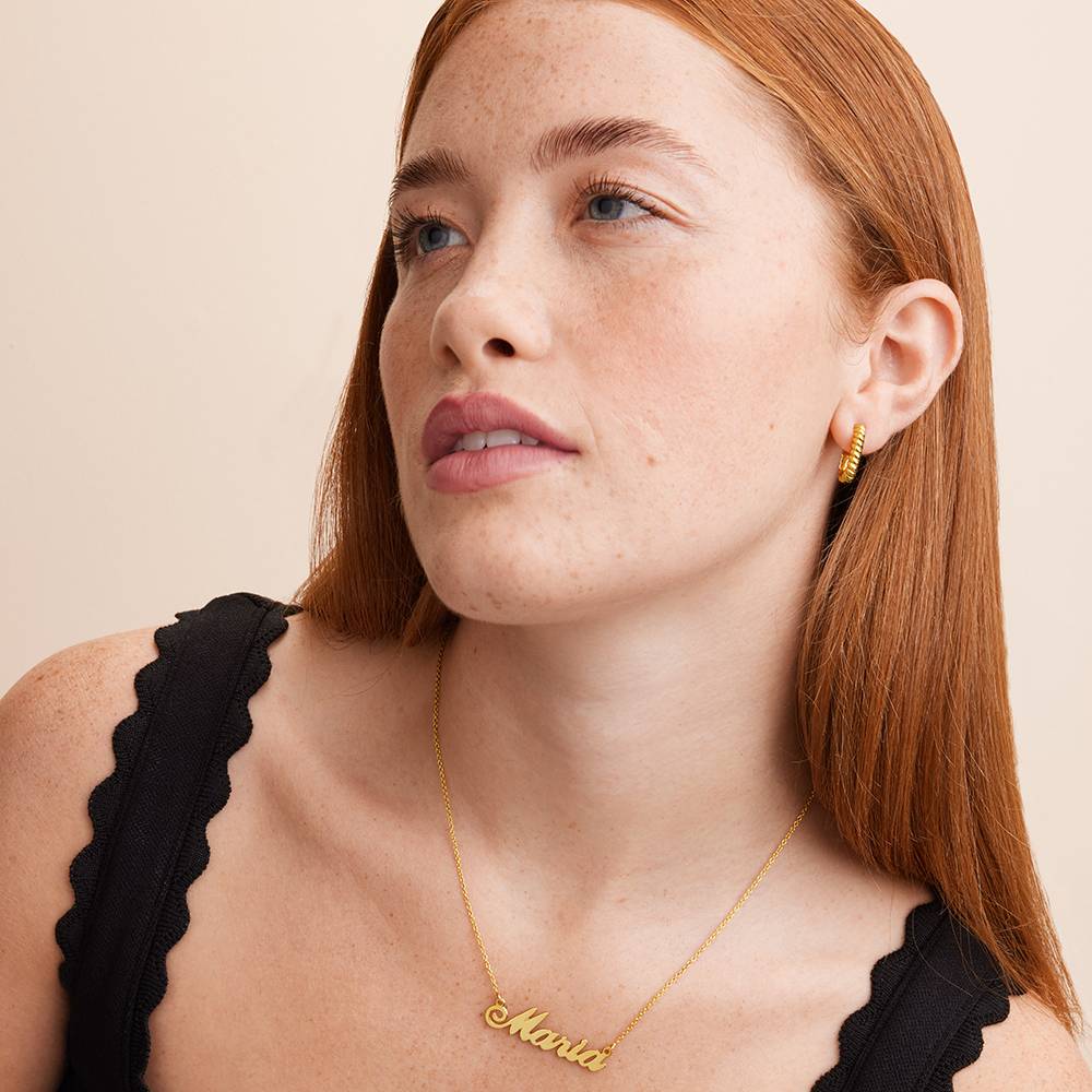 Small Gold Vermeil Classic Name Necklace - MyNameNecklace