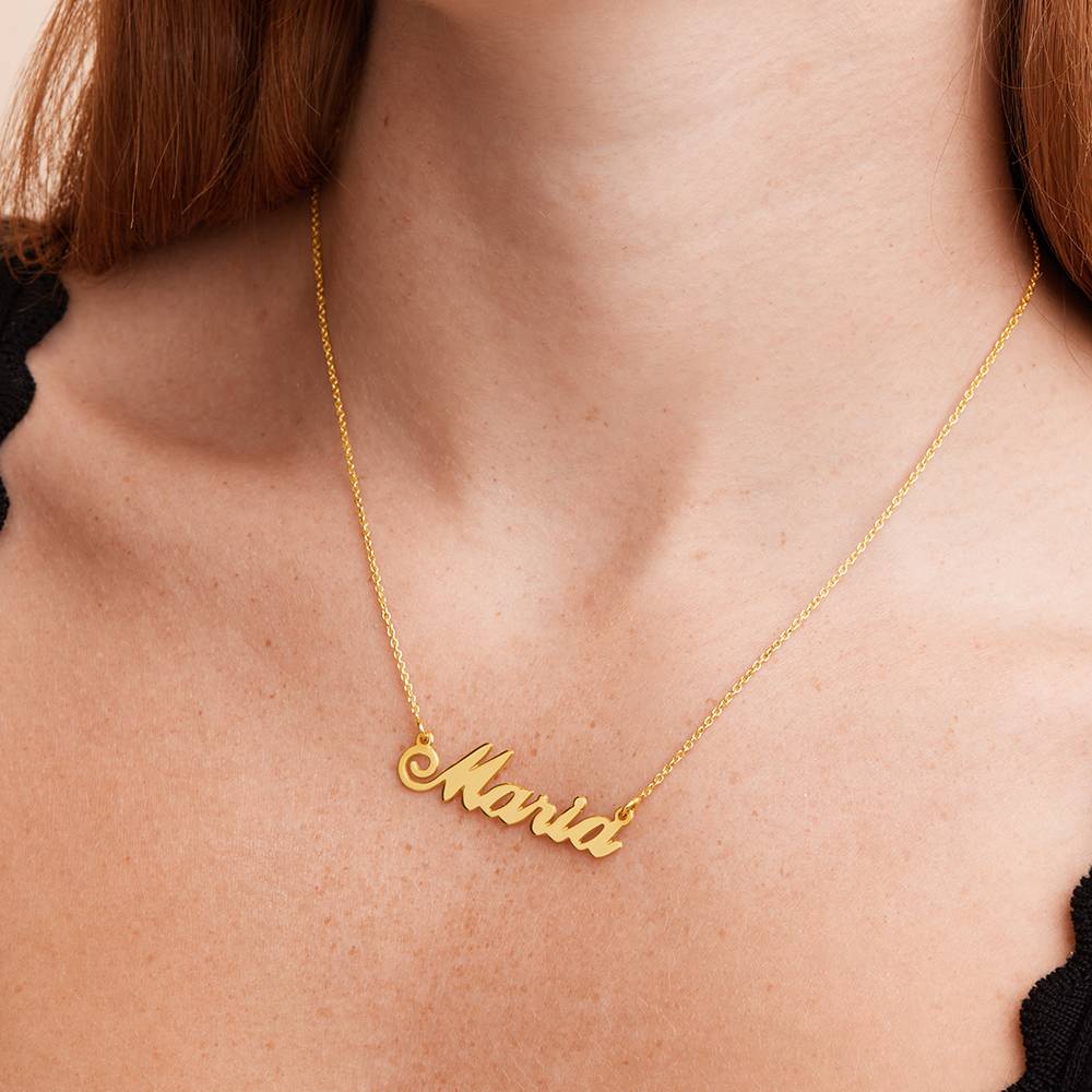 Small Gold Vermeil Classic Name Necklace - My Name Necklace