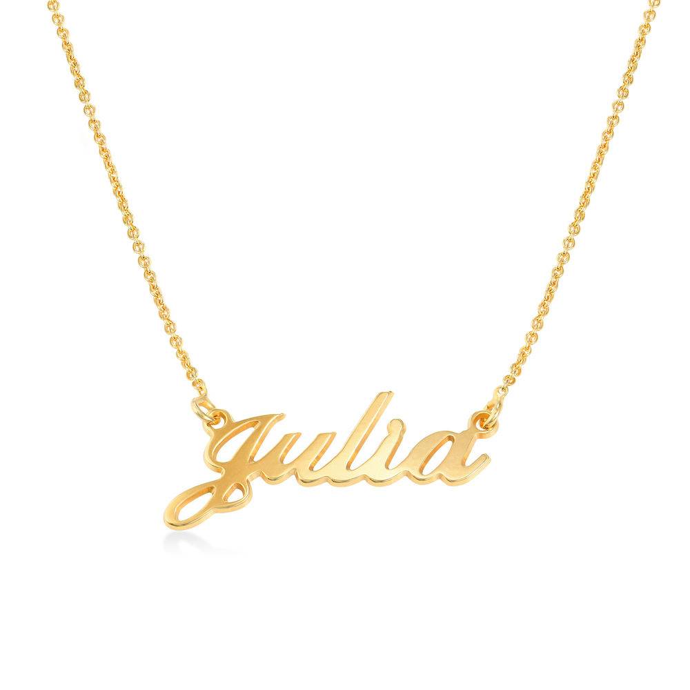 Small Gold Vermeil Classic Name Necklace Mynamenecklace