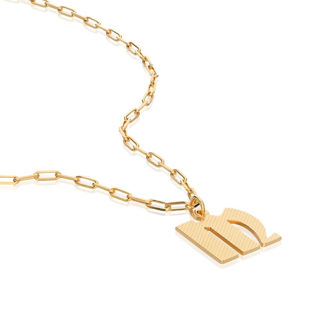 Spill the Tea Paperclip Initial Necklace in 18K Gold Plating - My Name ...
