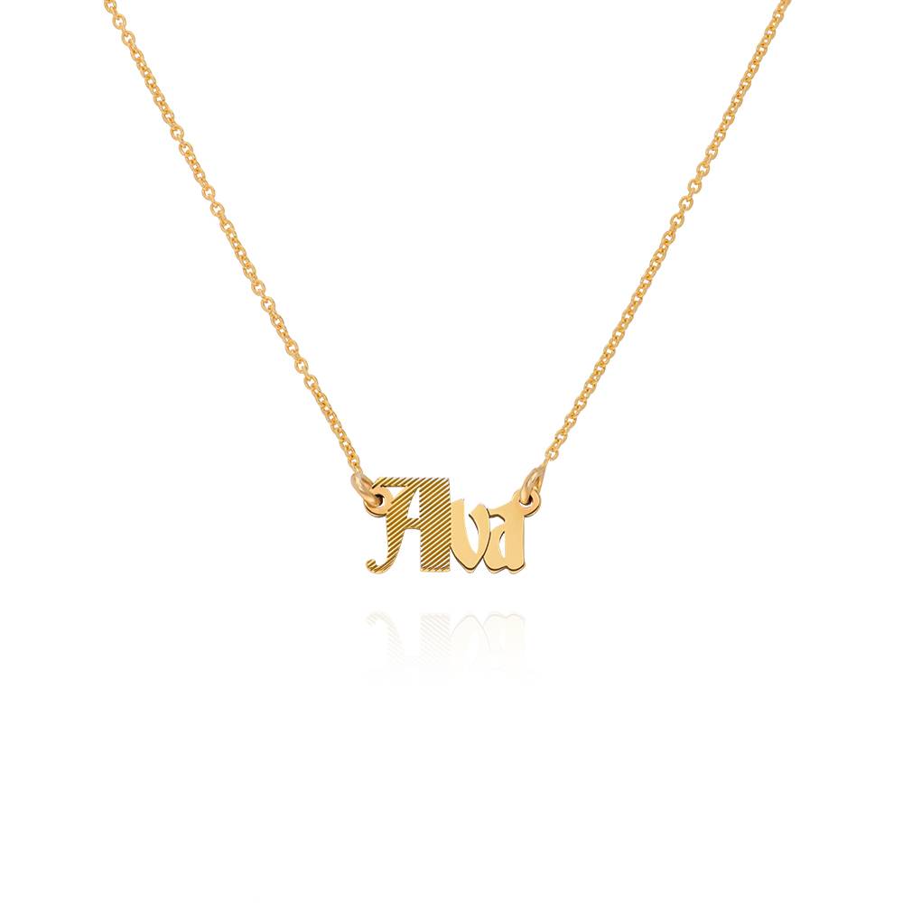 Gothic Name Necklace in 18K Gold Plating - MyNameNecklace