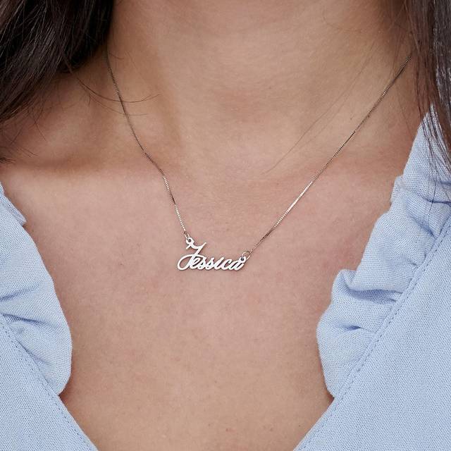 Dainty Name Necklace in 14K White Gold - MyNameNecklace
