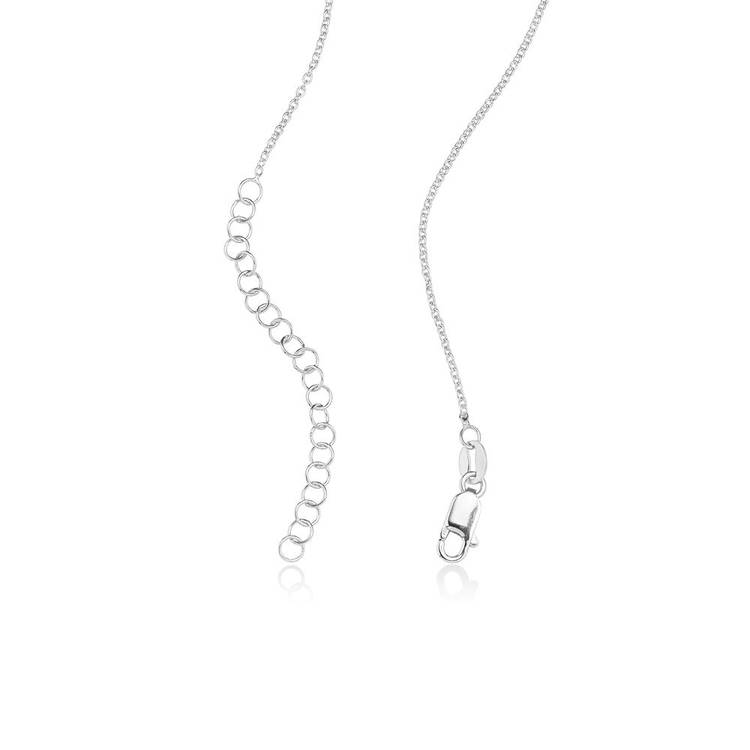 Custom Arabic Diamond Name Necklace in Sterling Silver - My Name Necklace
