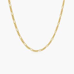 Figaro Chain in 18K Gold Vermeil - MyNameNecklace