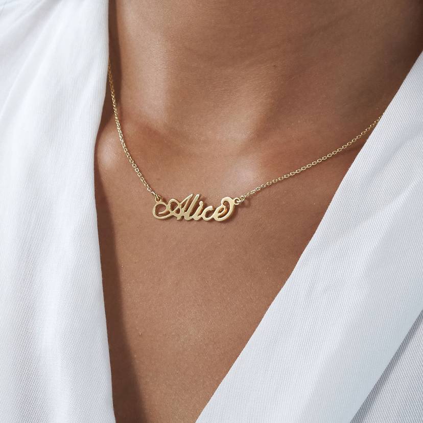 Small Vermeil "Carrie" Name Necklace - My Name Necklace